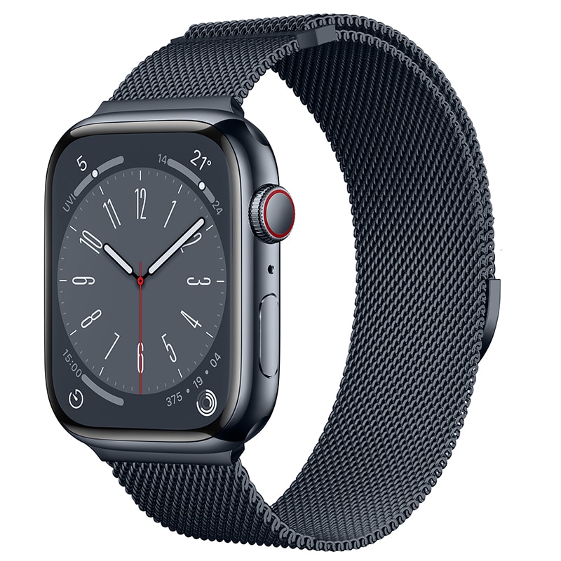 Apple Watch Ultra 49mm 3rd Gen Reim Milanese Loop Midnight Apple Watch ...